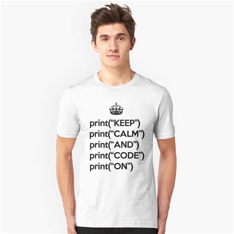 keep calm and code on python black t shirt by vladteppi redbubble