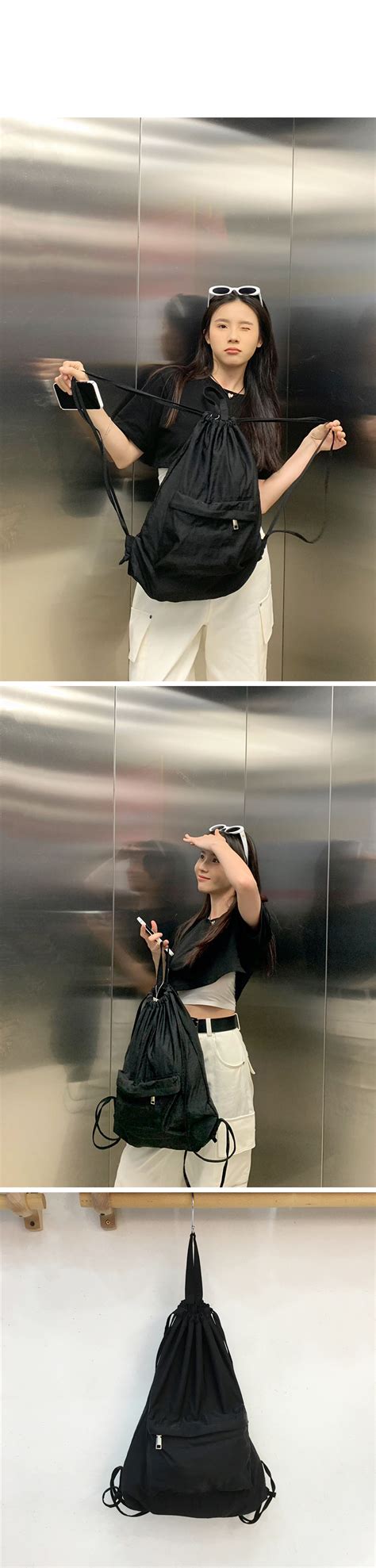 무배 캔버스 배낭 알록달록 다용도 백팩