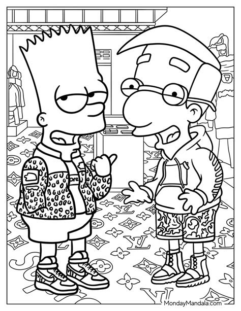 20 Bart Simpson Coloring Pages Free Pdf Printables Artofit