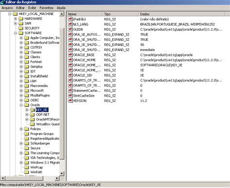 Instalando Oracle XE 11g No Windows XP 32b Oracle Home