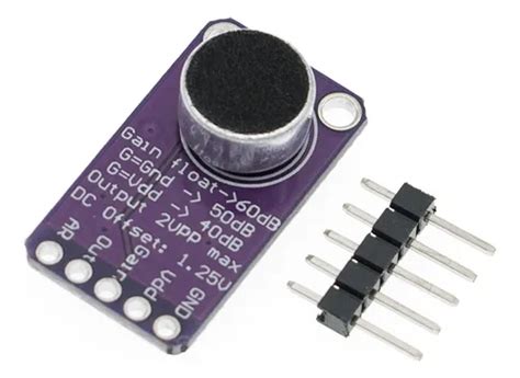 Placa Micrófono Amplificado Auto Ganancia Para Arduino Emn Cuotas Sin Interés
