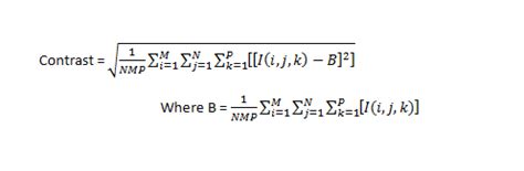 Sum How To Determine Contrast Of An Image According To Formula In Matlab Stack Overflow