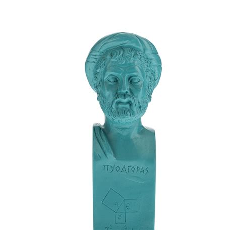 Pythagoras Bust Greek Head Statue Ancient Greek Mathematician Sculpture 18cm Etsy