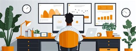 Premium Photo The Digital Symphony Of Productivity