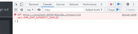 Browserlink Causes An Error In A New Aspnet Core Web