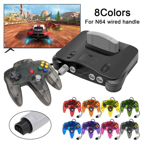 8 Colors Wired Gamepad For N64 Console Joypad Control For N64 Classic Joystick Retro Game