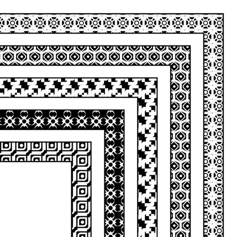 Premium Vector Decorative Frames And Borders Set Vector Design