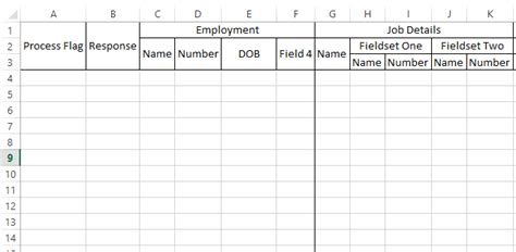 Javascript Achieving Nested Header Structure While Writing Excel