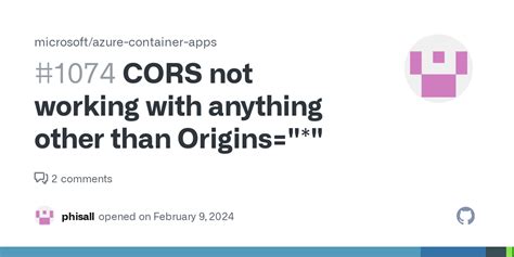 Cors Not Working With Anything Other Than Origins · Issue 1074