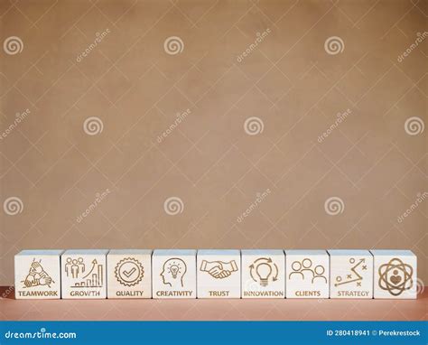 Core Values As A Strategy For Successful Business Stock Image Image Of Company Innovation