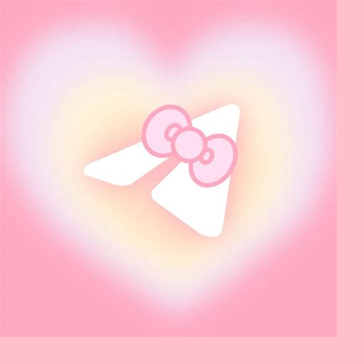 Telegram Hello Kitty Aura Pink App Icon In 2024 App Icon Design
