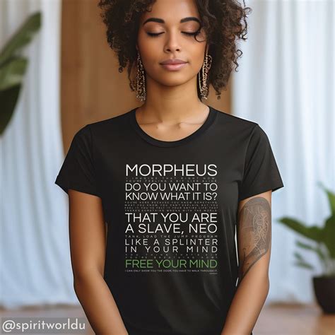 The Matrix Morpheus Movie Quote Collage Shirt Sweater Or Hoodie Unique T For Fun Scifi Kung
