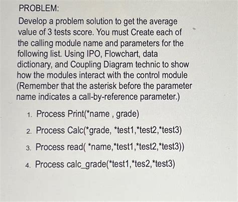 Solved Develop A Problem Solution To Get The Average Value Chegg