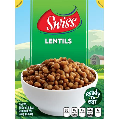 Swiss Lentils 380g Carib Import And Export Inc
