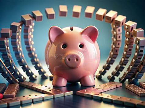 Understanding The Financial Domino Effect A Visual Representation Of Savings Expenses And