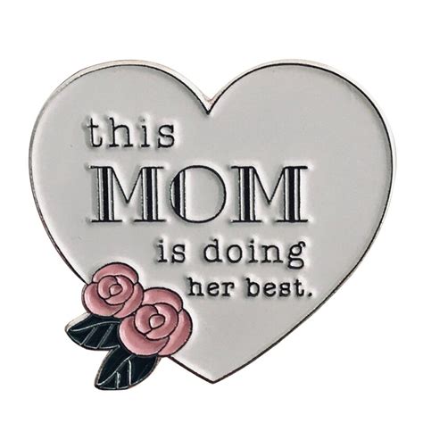 Mothers Day Mom Badge Enamel Pin Grandado