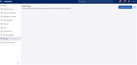 how to generate an api key