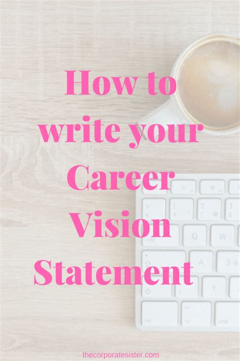 How To Write Your Career Vision Statement The Corporate Babe