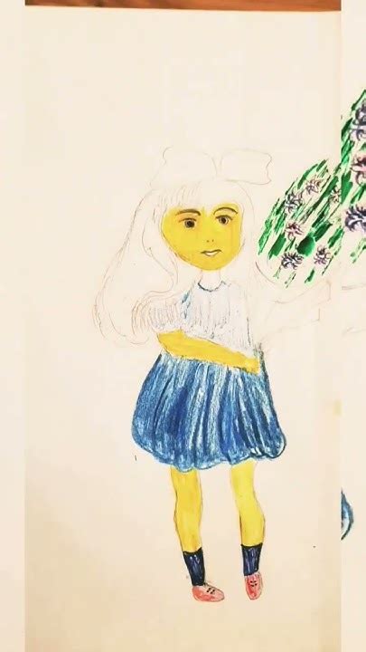 رسامی کارتونی به شیوه آسان با قلم های رنگی بیننده باشید Youtube