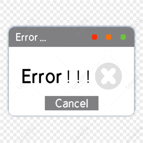 웹 페이지 오류 팝업 직사각형 상자 일러스트 경고 메시지 주의 경보 png 일러스트 무료 다운로드 lovepik