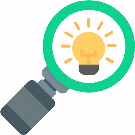 research idea find magnifier scan search icon download on iconfinder