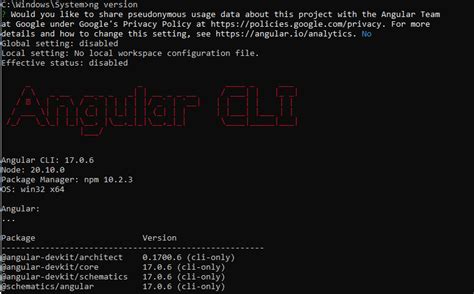 Create Your First Angular Using Angular Cli 1706 Node 2001 Npm
