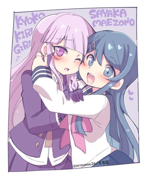 Kirigiri Kyoko And Maizono Sayaka Danganronpa And 1 More Drawn By