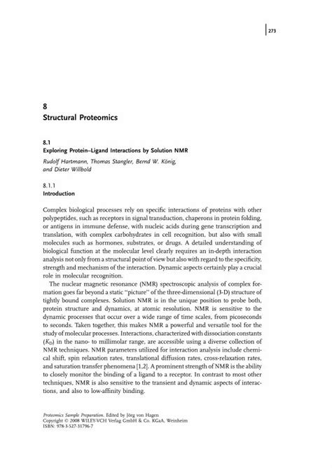 Pdf Proteomics Sample Preparation Structural Proteomics Dokumentips