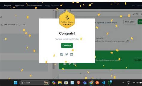 Solaim Faisal On Linkedin Hackerrank Problemsolving Codeachievement