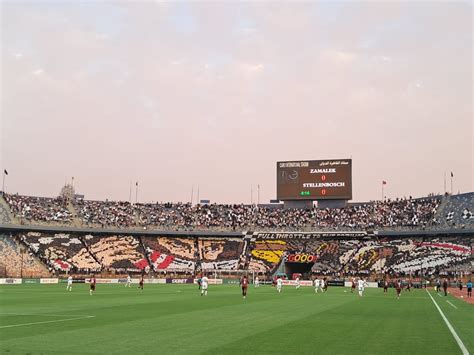 Elwatan Newsجريدة الوطن تيفو جماهير الزمالك خلال مباراة ستيلينبوش