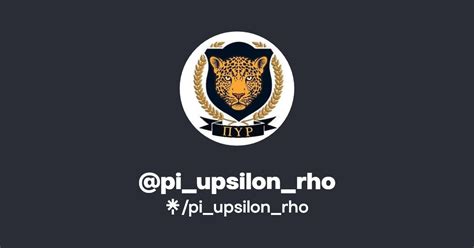 Pi Upsilon Rho Instagram Facebook Linktree