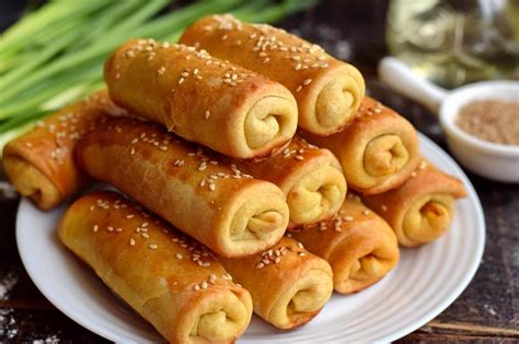 Пирожки трубочки с капустой Рецепт Идеи для блюд Булочки для хот догов Пирожки