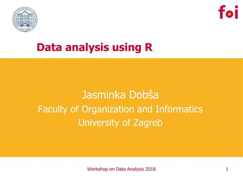 Ppt Data Analysis Using R Workshop Overview Powerpoint Presentation