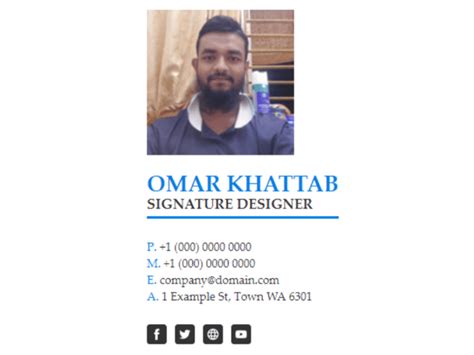 A Professional Clickable Html Email Signature Upwork