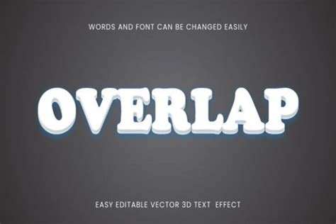 Overlap Text Easy Editable Font Graphic By Abdulahad797826 Creative Fabrica