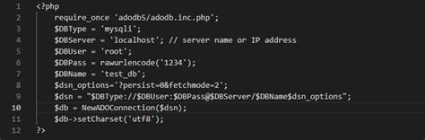 Php Adodb Class สำหรับ การติดต่อ Database