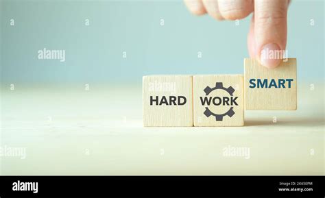 Work Hard Or Smart Concept Blending Both Hard Work With Smart Work And Becoming Efficiently