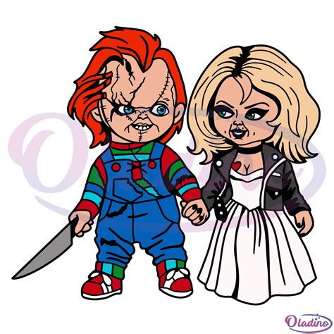 Chucky And Tiffany Drawing