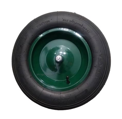 Колело за количка Ф 380 мм с вътрешна гума комплект с ос Размер 3 50 8 Резервни час