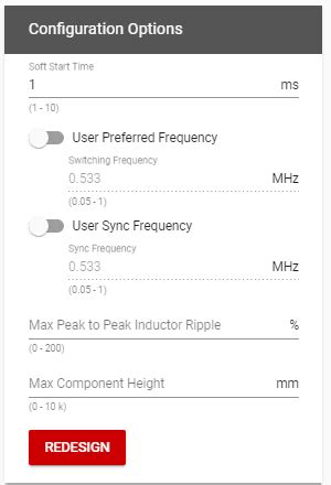 WEBENCH Tools LM5122 Configuration Options Simulation Hardware System Design Tools Forum