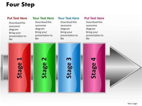 Ppt Linear Flow Steps PowerPoint Templates