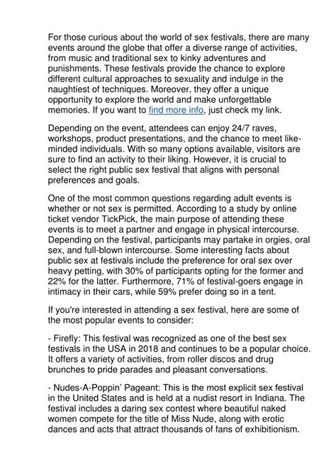 PPT Sex Festivals PowerPoint Presentation Free Download ID