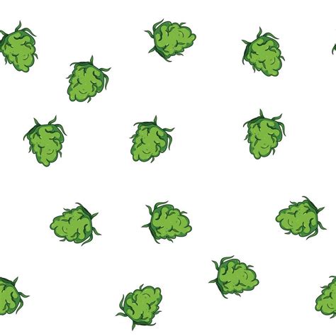 Pattern Edibles Weed Bud Cartoon Style 80189986 Vector Art At Vecteezy