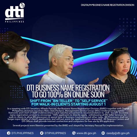 Dti Business Name Registration To Go 100 Bn Online Soon News Press