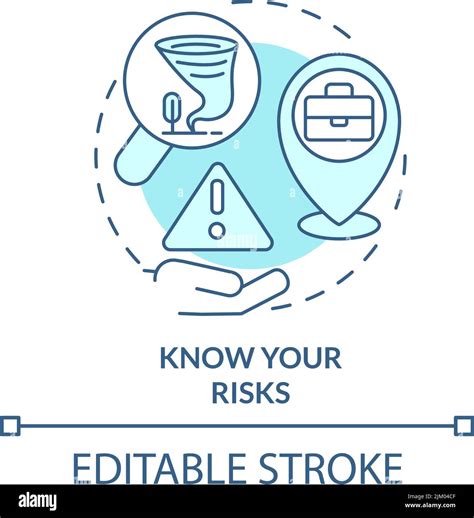 Know Risks Turquoise Concept Icon Stock Vector Image And Art Alamy