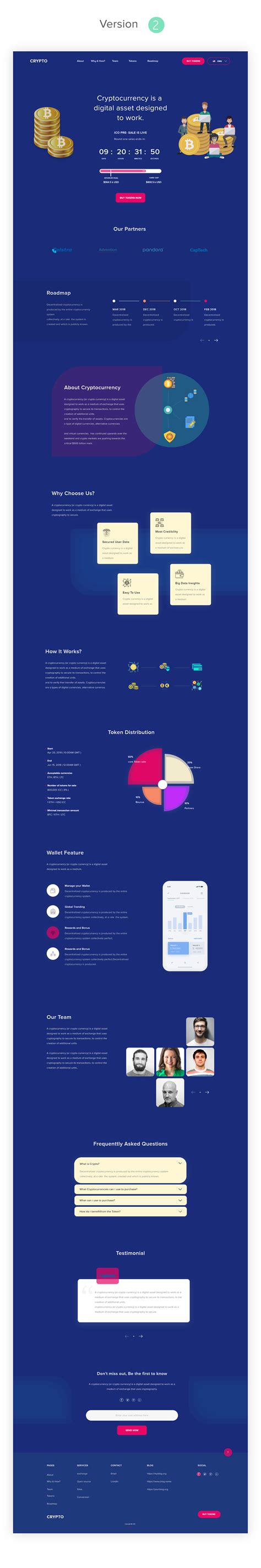 Crypto Digital Currency Template On Behance