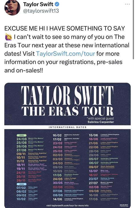 Taylor Swift Us Tour Dates 2024 Drusy Vanessa