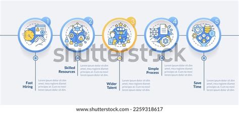 Staffing Service Advantages Circle Infographic Template Stock Vector