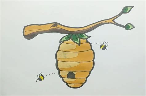 How To Draw A Simple Bee