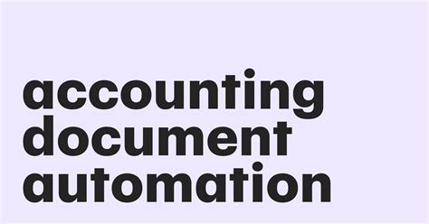 How To Benefit From Accounting Document Automation Pandadoc